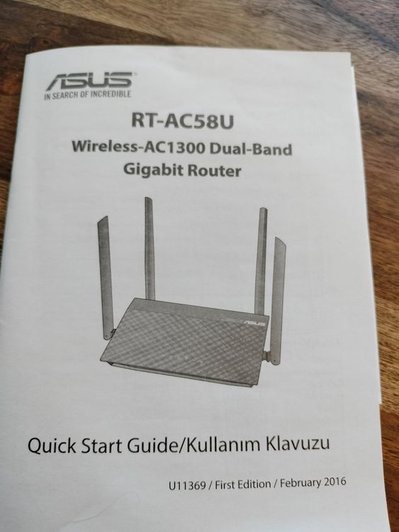 Asus RT-AC58 U Wireless-AC1300 Dual-Band Gigabit Router | Kaufen auf ...