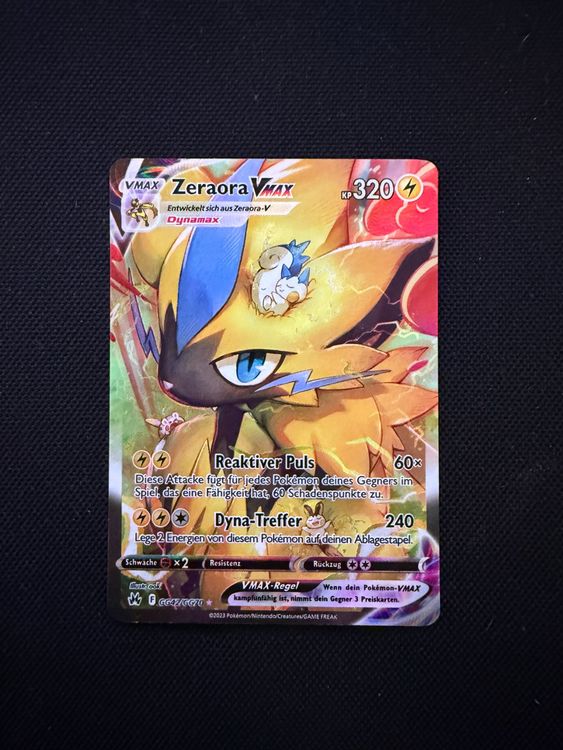 🔥 Pokemon Zerarora Vmax GG42 Crow Zenith 🔥 (Gebraucht) in Felben ...
