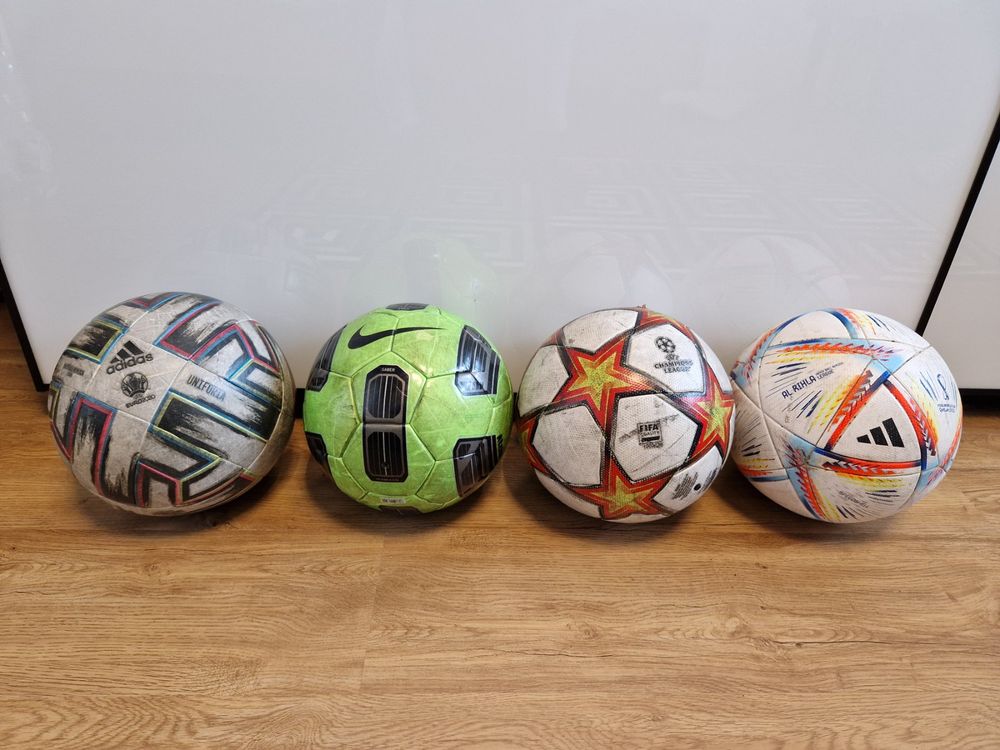 4 Fussbälle Gr.5/Euro 2020,T90,CL21/22,World Cup 2022 | Kaufen auf Ricardo