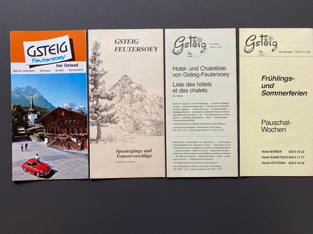 Tourismusprospekt Gsteig Feutersoey Bei Gstaad 1983 Kaufen Auf Ricardo
