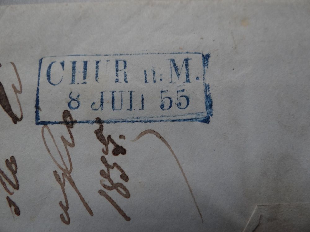 Alter Brief von 1855 mit tollem Stempel von Chur ab CHF 1.-- (Gebraucht ...
