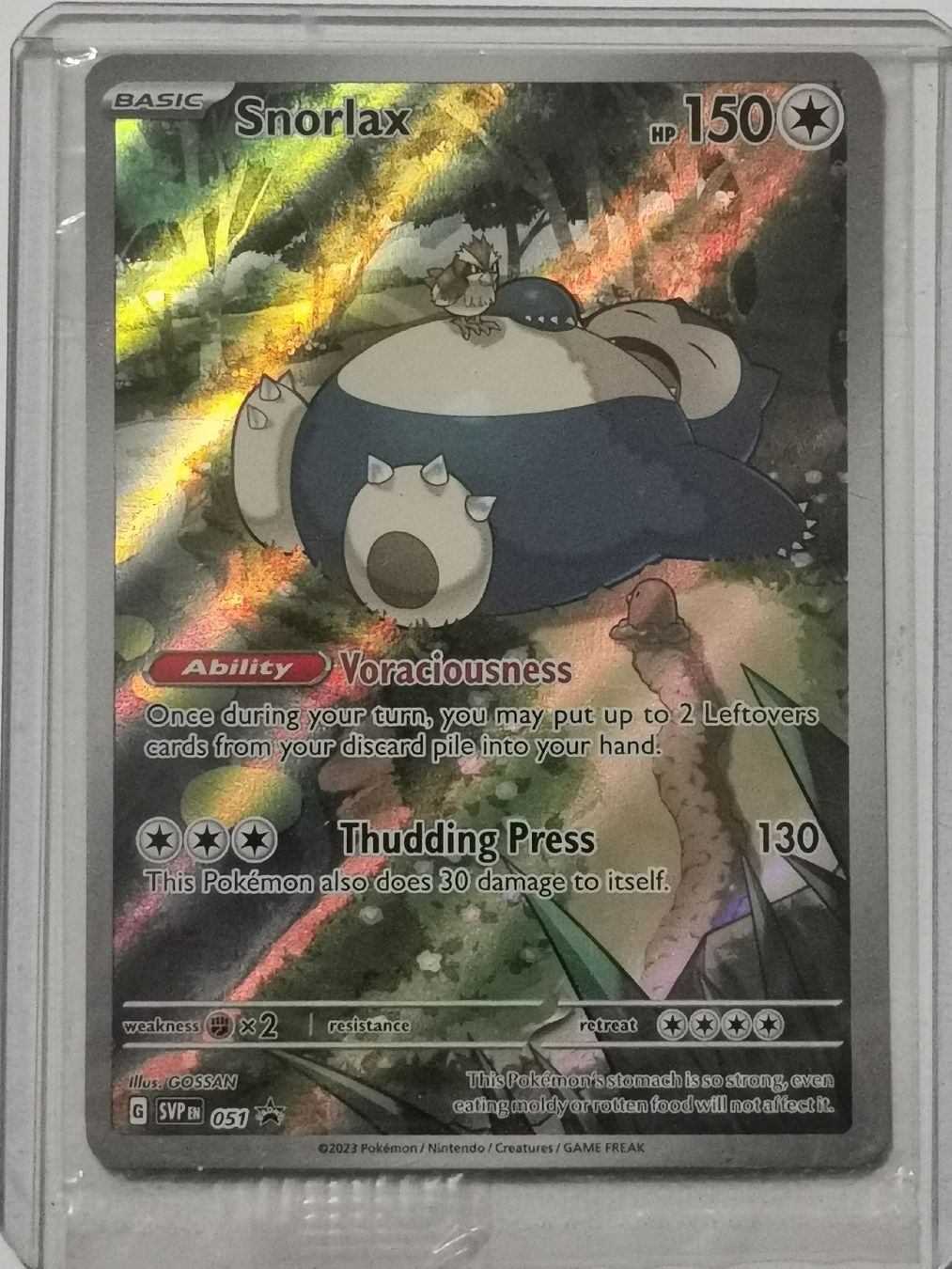 Snorlax Full Art Pokemon Karte 051/078 Top Zustand! Sealed (Gebraucht ...