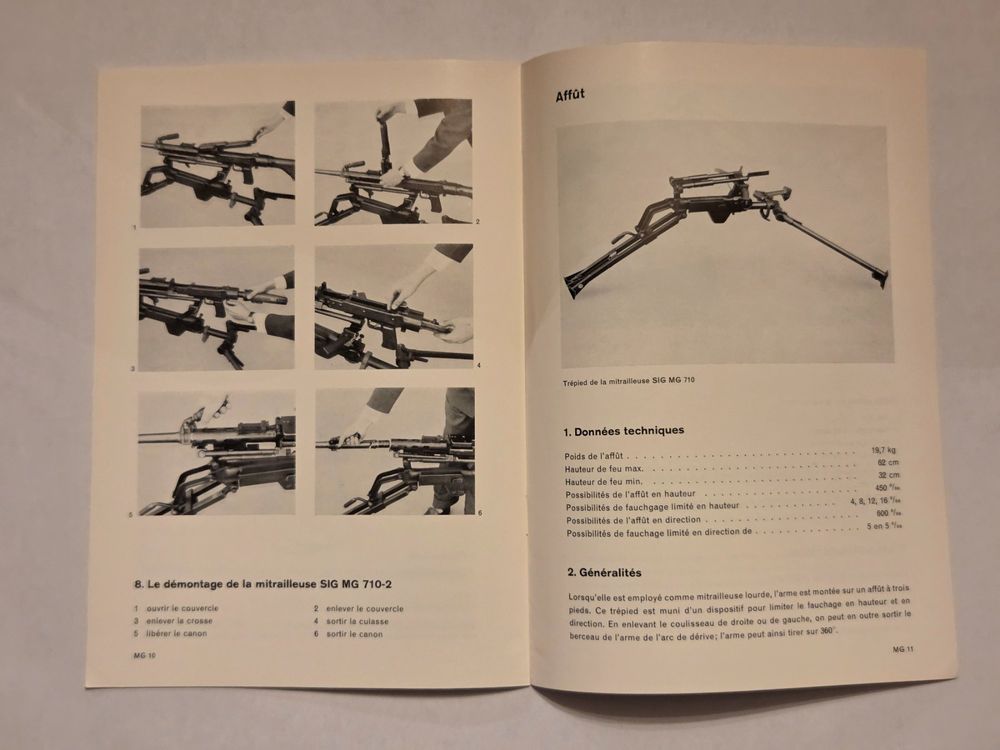 Prospectus original Sig Mitrailleuse MG 710 (D'occasion) à Choëx pour ...