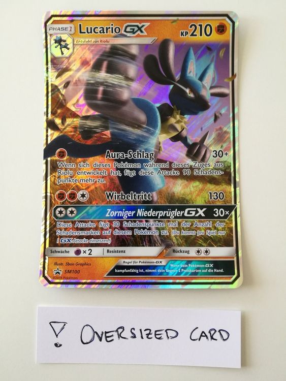 Lucario GX - SM100 - Oversized Promo | Kaufen auf Ricardo