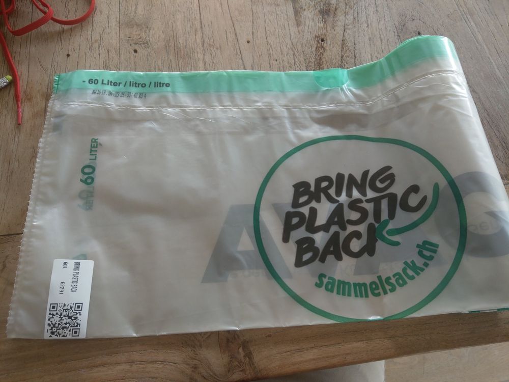 Bring Plastic Back Sammelsack 60L, Gratis Lieferung in Belp | Kaufen ...