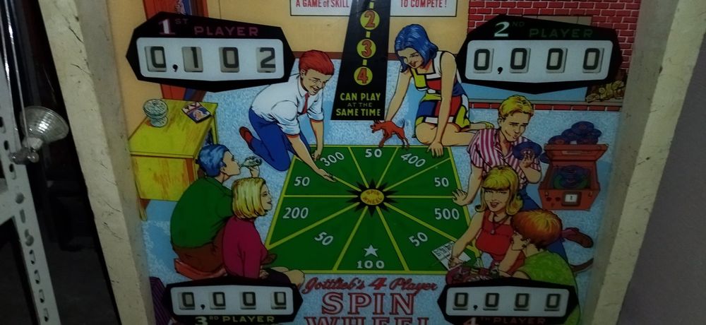 Flipper Gottlieb "Spin Wheel" von 1968 | Kaufen auf Ricardo