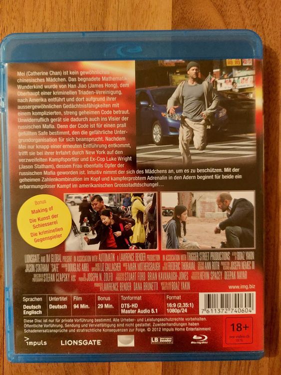 Blu Ray - SAFE mit Jason Statham (Gebraucht) in Rheinfelden für CHF 2.8 – mit Lieferung auf ...