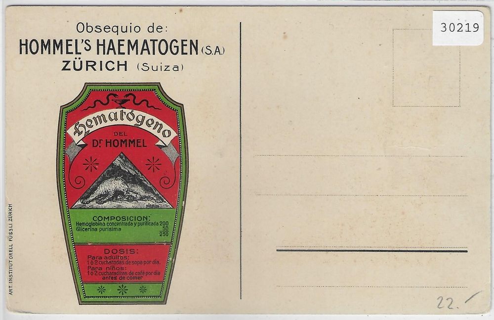 Hommel's Haematogen AG Zürich (Gebraucht) in Ettingen für CHF 15 – mit ...