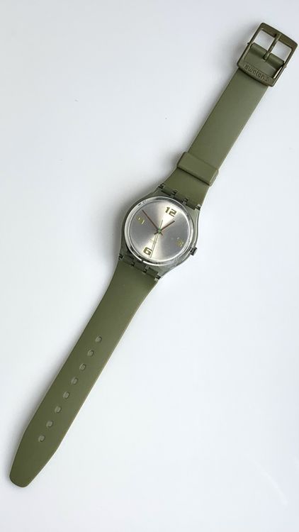 Swatch Unisexuhr, Grün Transparent, Vintage Look | Kaufen auf Ricardo
