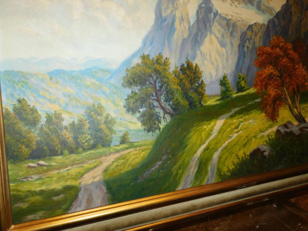 Rausverkauf - Kunst Gemälde gr Ölbild signiert R Widner (Gebraucht) in Sursee für CHF 105 – nur ...