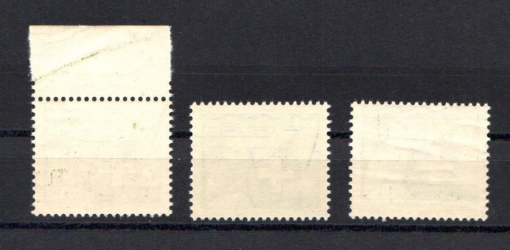 🇨🇭Probedruck 1956 * 3 dummy stamps * blue and green * (Gebraucht) in ...