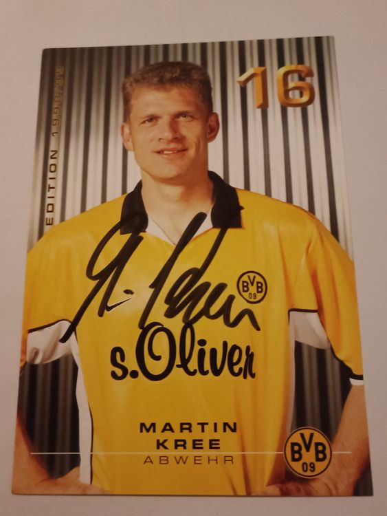 Martin Kree - BVB - Borussia Dortmund - Handsigniert (Gebraucht) in ...
