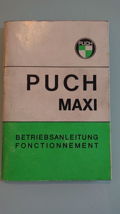 Puch Maxi N Betriebsanleitung | Kaufen auf Ricardo