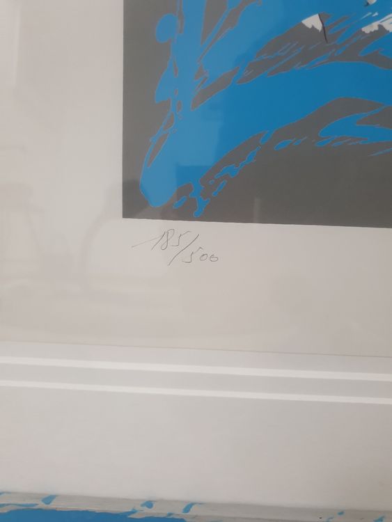 Rolf Knie Tiger Litographie 185/ hand signiert und signiert (Neu ...