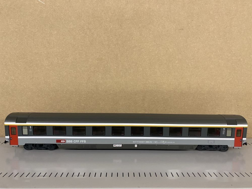Kiss Spur 1 SBB Eurocitywagen Apm 61 1.Kl.masstäbliche Länge (Neu (gemäss Beschreibung)) in ...