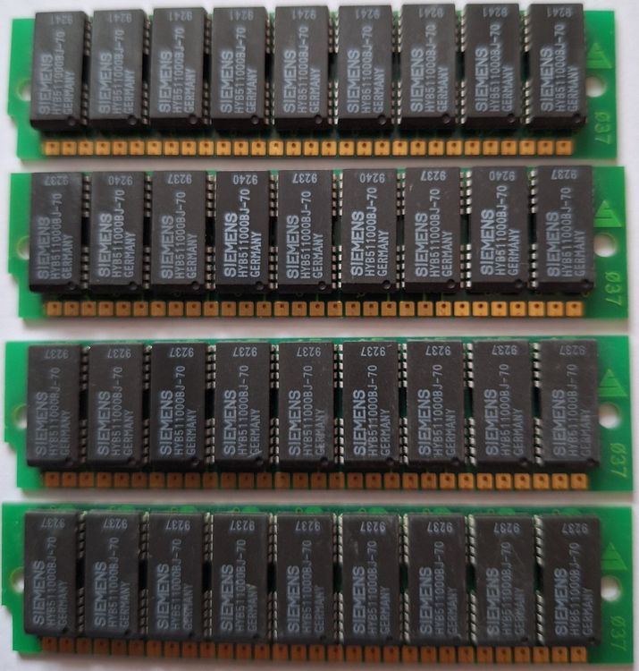 RAM SIMM-Module, 4 Stück für ältere PC's (Gebraucht) in Sevelen für CHF ...