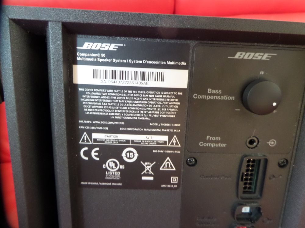 Bose Companion® 50 Multimedia Lautsprecher System (Gebraucht) in ...