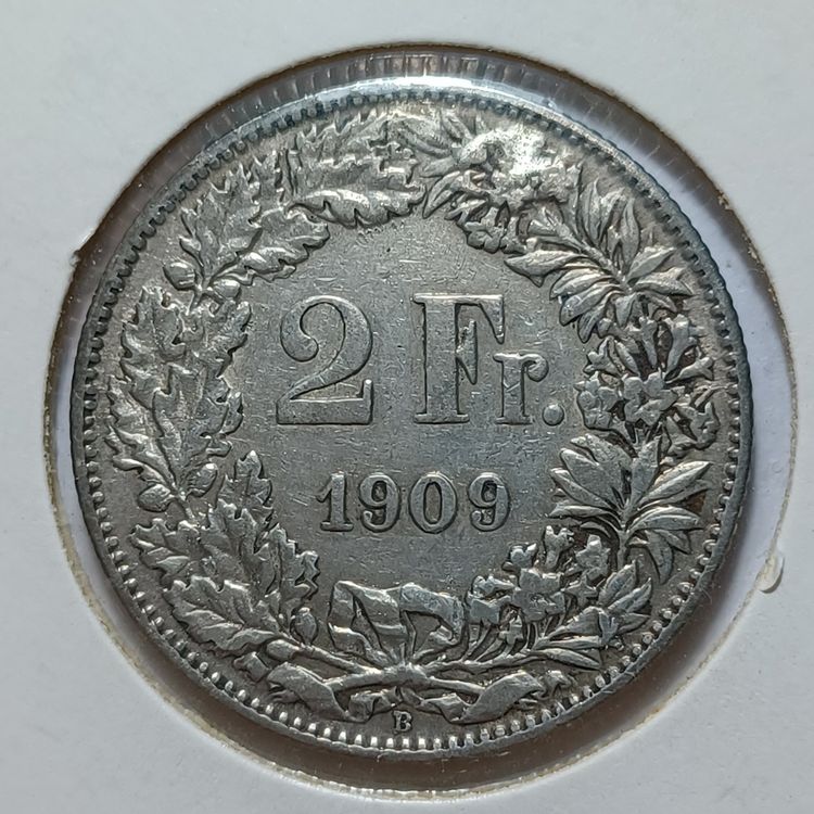 2 Franken 1909 ss (Gebraucht) in Pfäffikon ZH für CHF 15 – mit Lieferung auf Ricardo kaufen