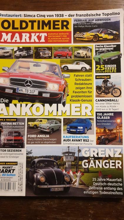 Oldtimer Markt 12/14 Audi RS2 Mercedes SL MG B Volvo 120 xx | Kaufen ...