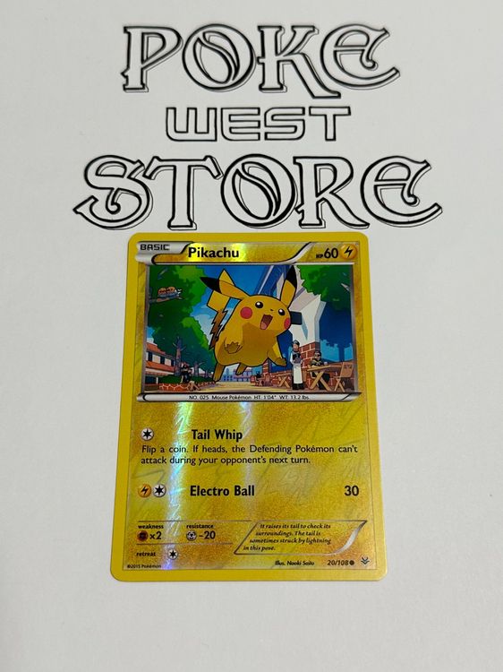 Pikachu Reverse Holo 20/108 EN | Kaufen auf Ricardo