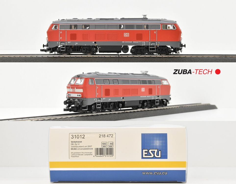 ESU 31012 Diesellok BR 218 DB H0 WS/GS Digital Sound mit OVP (Gebraucht ...