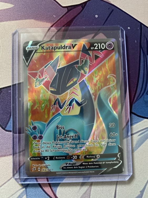 Katapuldra V - Pokemon Karte - Top Zustand - Selten! (Neu (gemäss ...