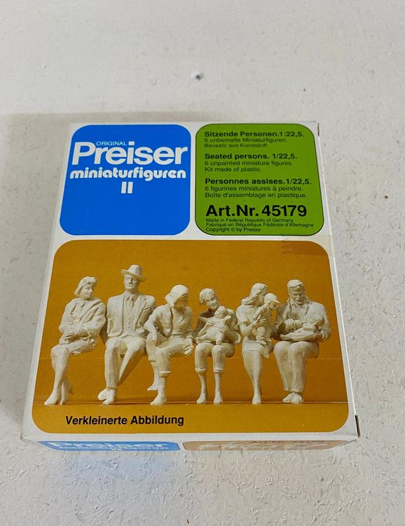 Preiser Figuren unbemalt 1:22,5 45179 (Neu und originalverpackt) in ...