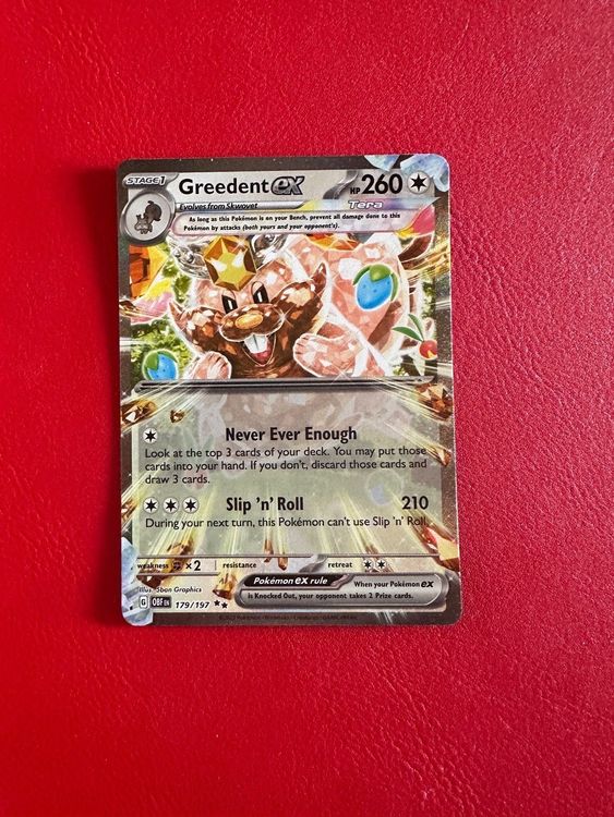 Pokemon Karte Greedent EX Fullart Rare selten Top Zustand | Kaufen auf ...