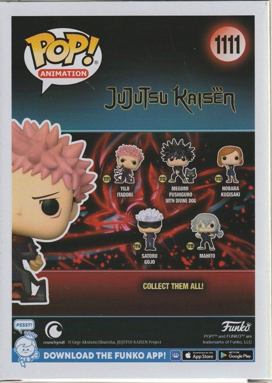 FUNKO POP! ANIMATION 1111 YUJI ITADORI JUJUSTSU KAISEN (Nuovo (secondo ...