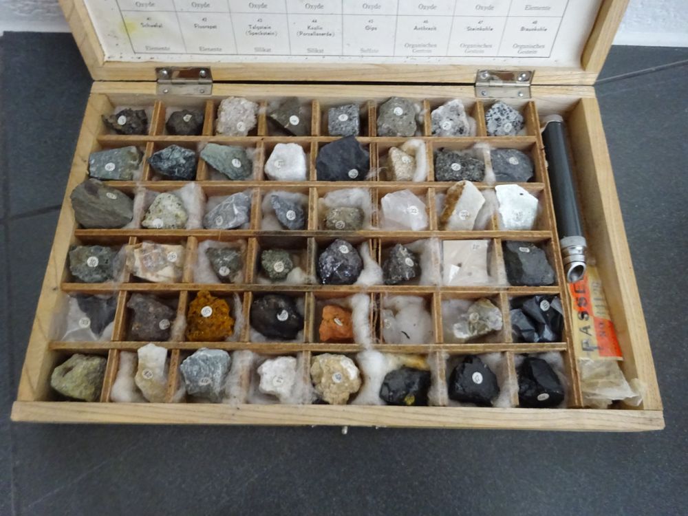 Mineralien Gestein Sammlung / 48-teilig Geologie | Kaufen auf Ricardo
