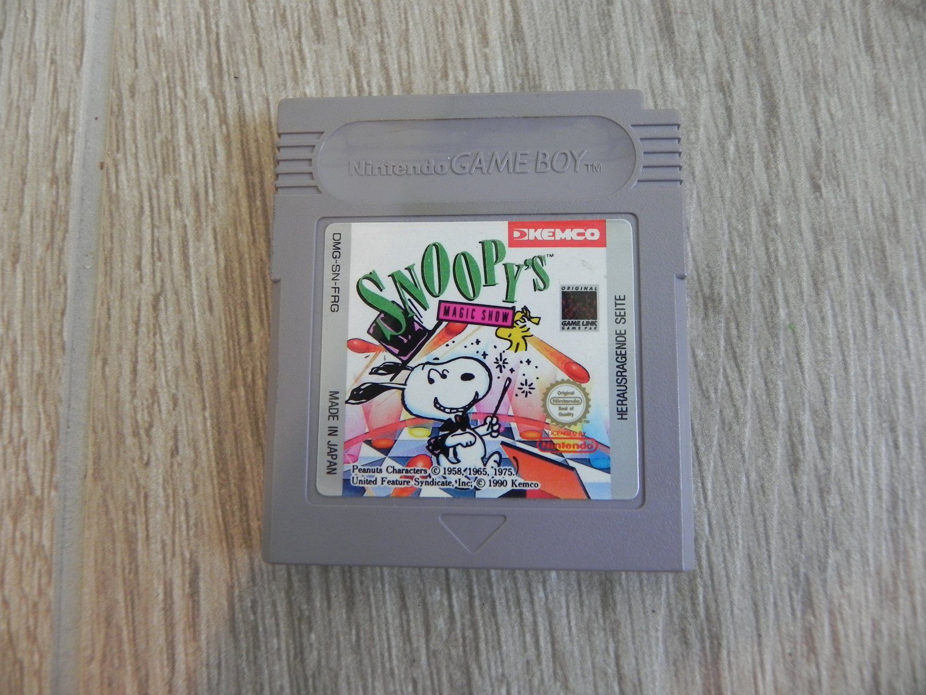Original Nintendo Game Boy Spiel Snoopy's Magic Show - 1990 (Gebraucht ...