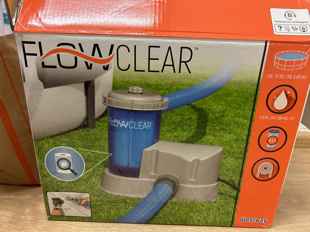 Poolpumpe Flowclear Filterpumpe inkl 11neuen Filtern | Kaufen auf Ricardo
