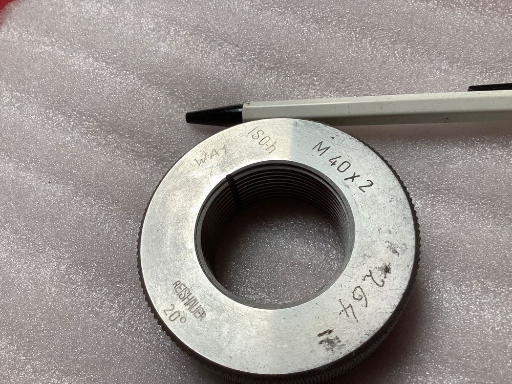 M40x2 Gewinde Gutlehrring, von Reishauer Swiss | Kaufen auf Ricardo