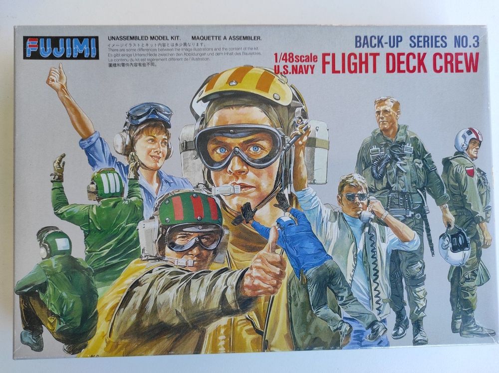 Flight Deck Crew der US NAVY, Bausatz von Fujimi 1/48 (Neu und ...