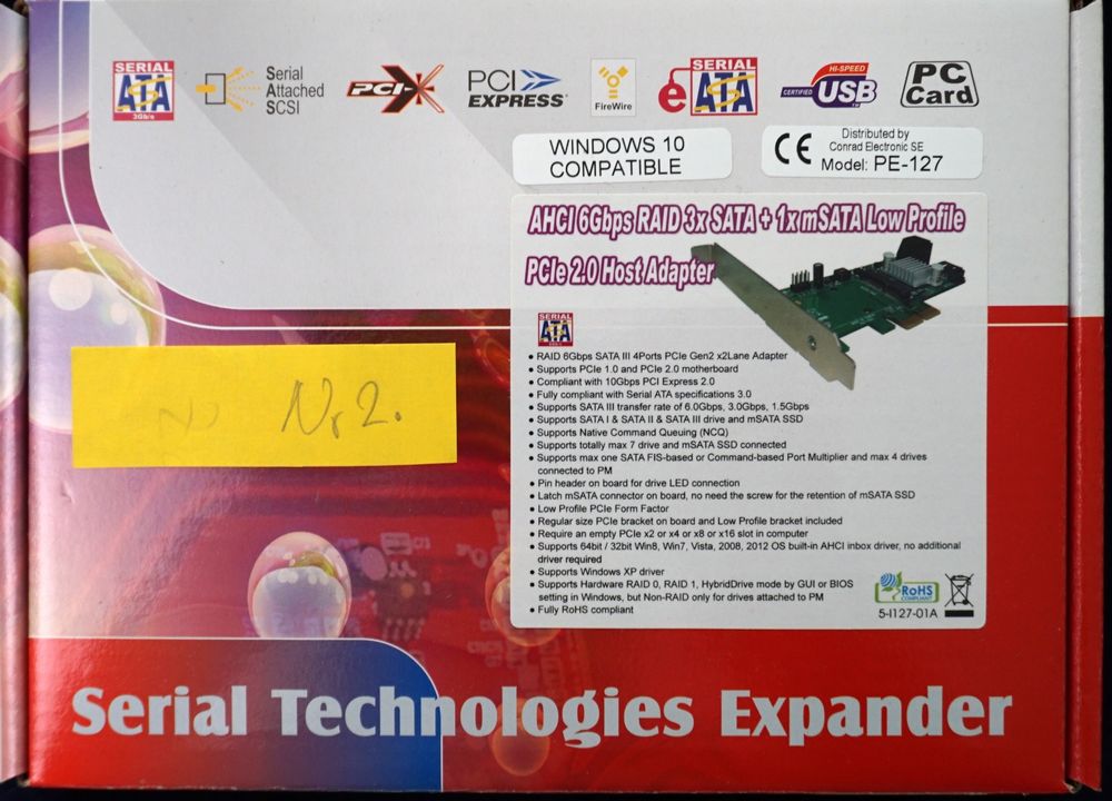 AHCI 6Gbps RAID 3x SATA+ 1x mSATA LowProfile PCI 2.0 Adapter | Kaufen ...