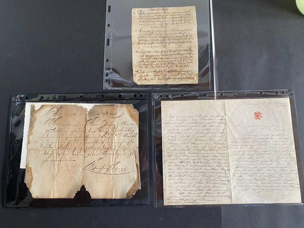 3 alte Briefe von 1816, 1865, 1876 (Gebraucht) in Lützelflüh-Goldbach ...