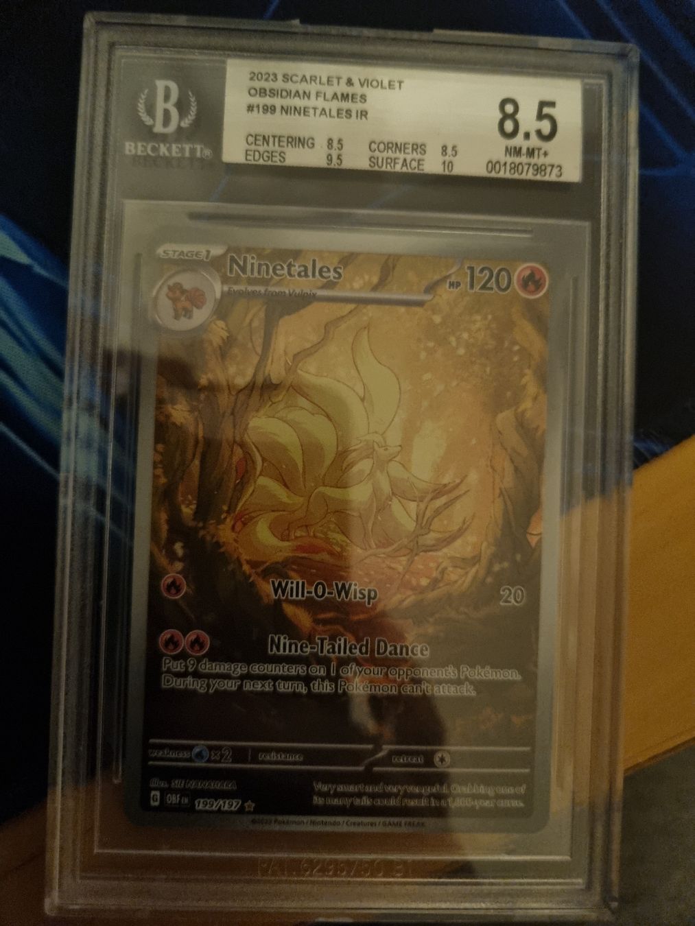 Pokemon Ninetales Beckett 8.5 No PSA 199/197 EN (Neu (gemäss ...