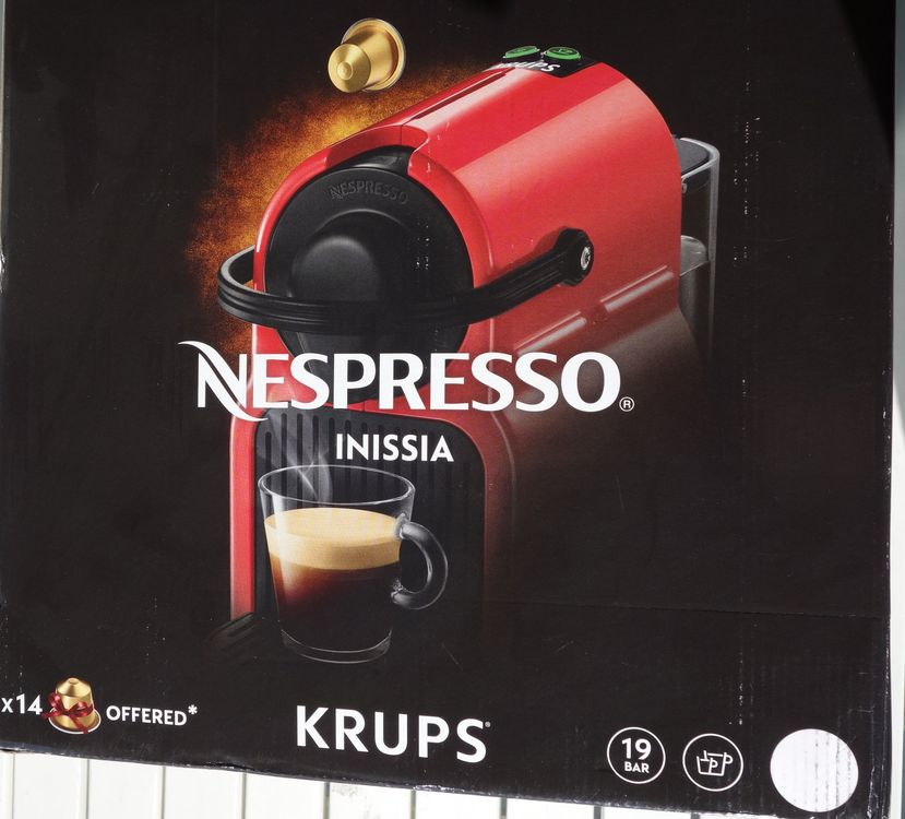Nespresso Kaffeemaschine Krups inissia weiss/beige NEU (Neu und ...