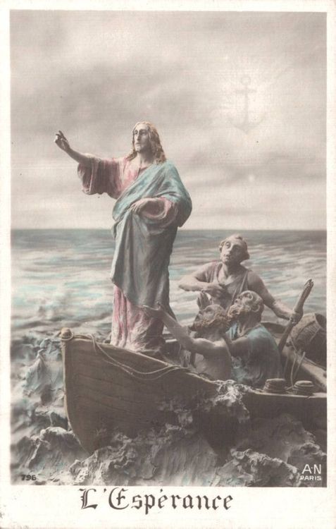 L'Espérance, Jesus mit Jüngern im Boot, gel. 1910 (Gebraucht) in Luzern ...