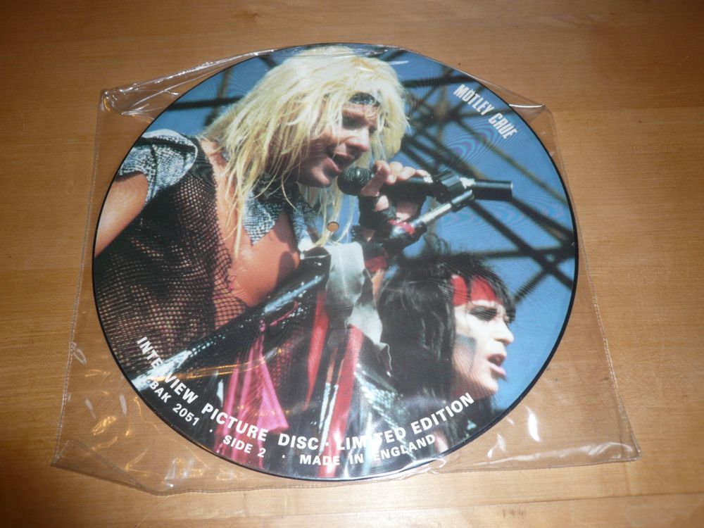MÖTLEY CRÜE Ltd. Edition Interview Picture Disc - UK 1987 (Neu und ...