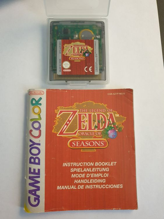 GameBoy Color - Zelda Oracle of Seasons Deutsch (Gebraucht) in Rain für ...