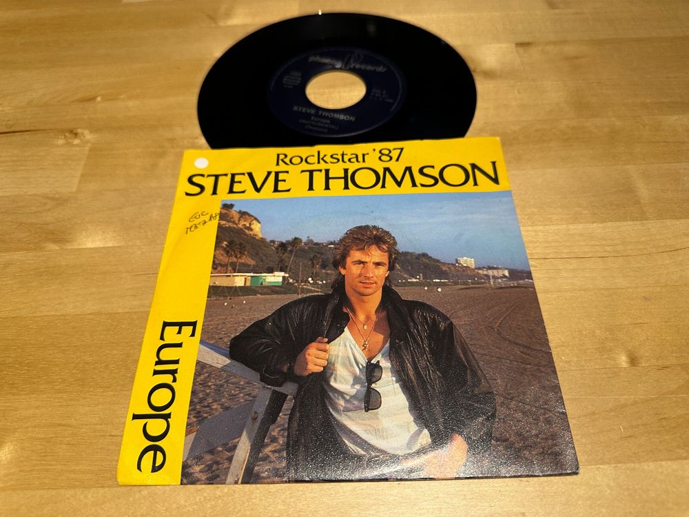 STEVE THMOSON tolle CH Single Europe Top Hit Charts Kult (Gebraucht) in ...