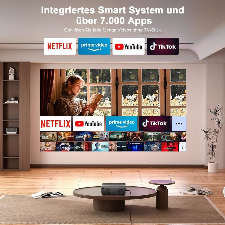 Netflix Smart Streaming Beamer 1080P 4K WiFi6 BT Autofokus (Neu und ...