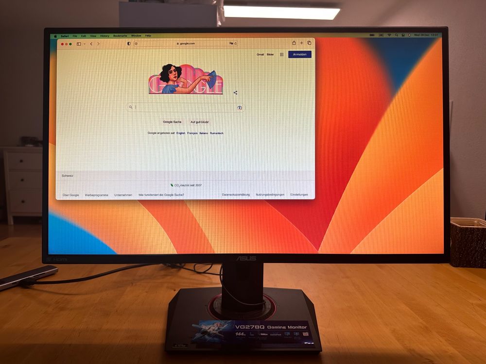 Asus VG278 Monitor 27 Zoll 144Hz (Neu (gemäss Beschreibung)) in ...