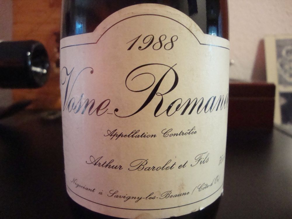 Vosne-Romanée 1988 - Domaine: Arthur Barolet (Neu und originalverpackt ...