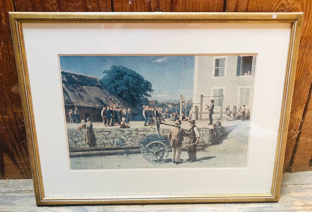Bild inkl. Rahmen (Albert Anker, Turnstunde) (Gebraucht) in Gwatt (Thun ...