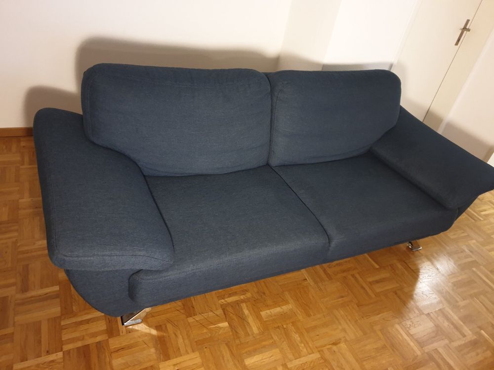 Sofa / Couch blau aus Stoff | Kaufen auf Ricardo