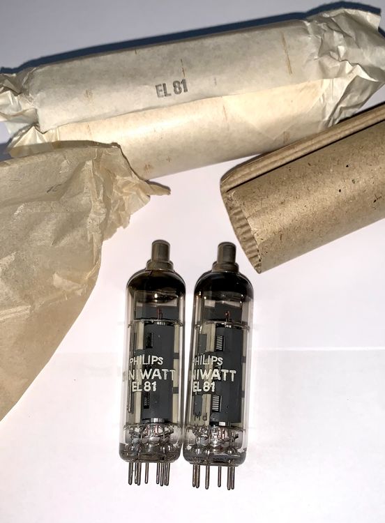 2 Röhren / Radioröhren EL81 (Endstufe), NOS, Philips (Neu (gemäss Beschreibung)) in Biel/Bienne ...