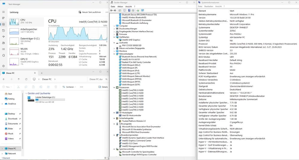 Neu: Mini-PC ZBOX pico PI430AJ with AirJet, 5 Jahre Garantie (Neu ...