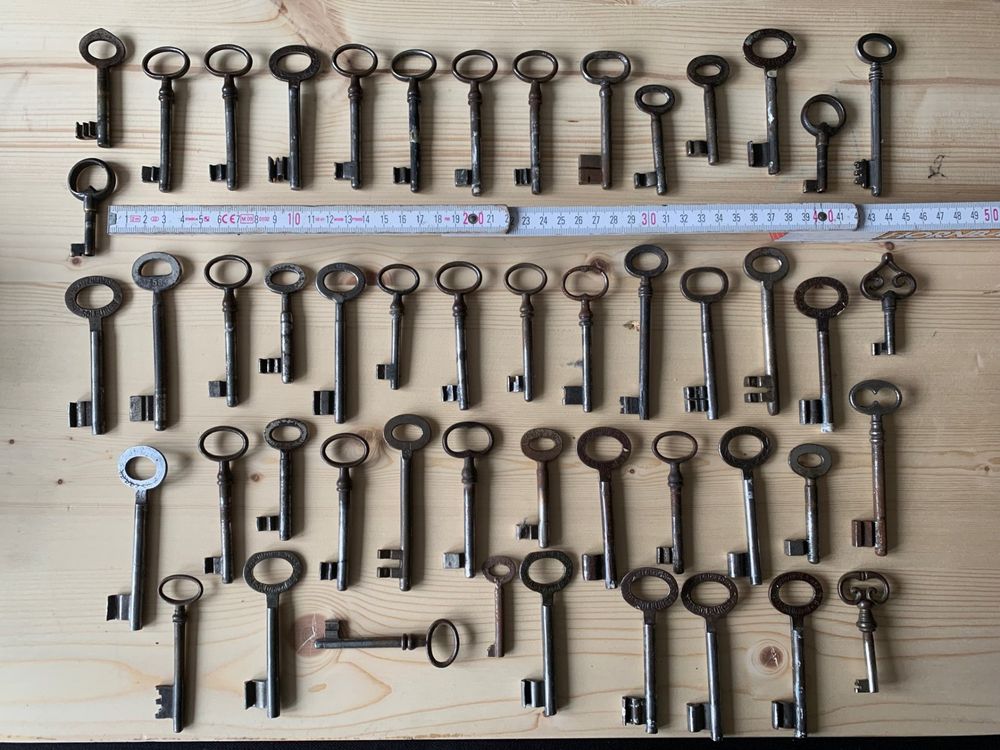 Konvolut 50 alte Schlüssel Bartschlüssel Schlüsselsammlung | Kaufen auf Ricardo